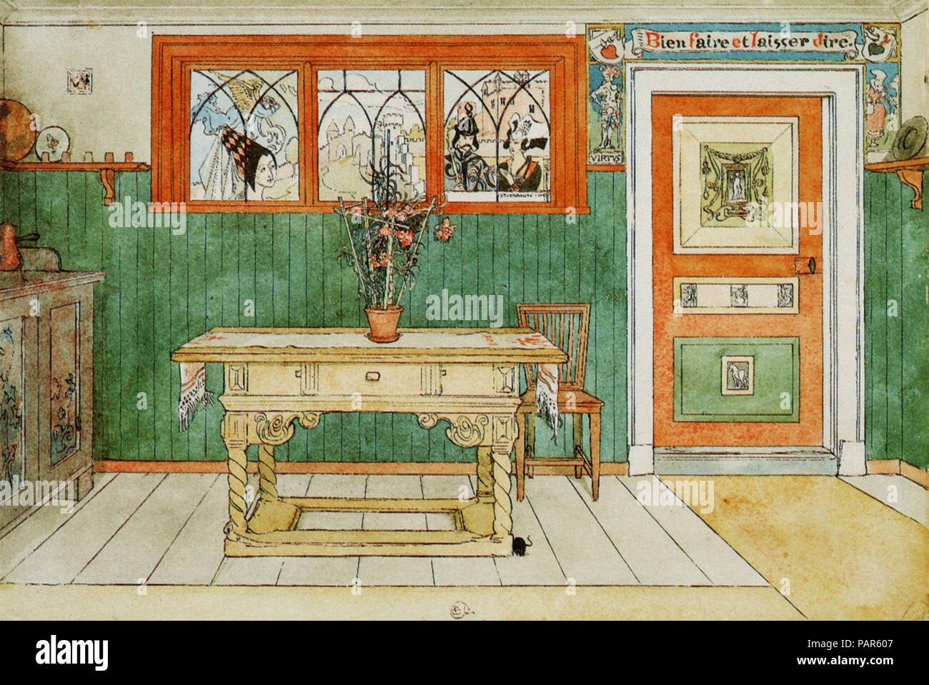 Larsson Carl - at Home - the Dining Room Stock Photo - Alamy