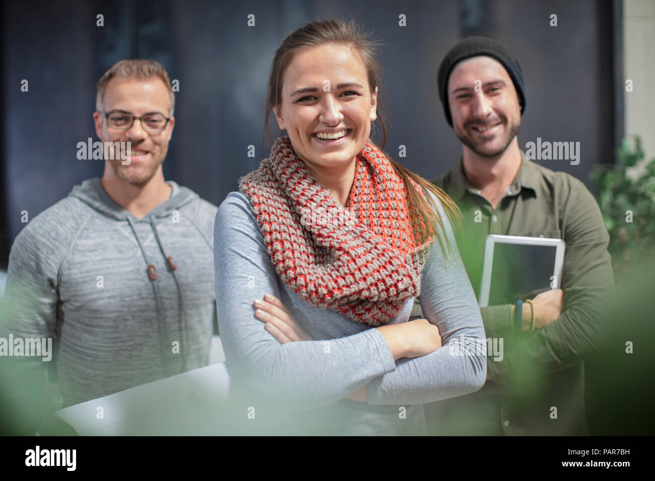 Employees working happy office hi-res stock photography and images - Alamy