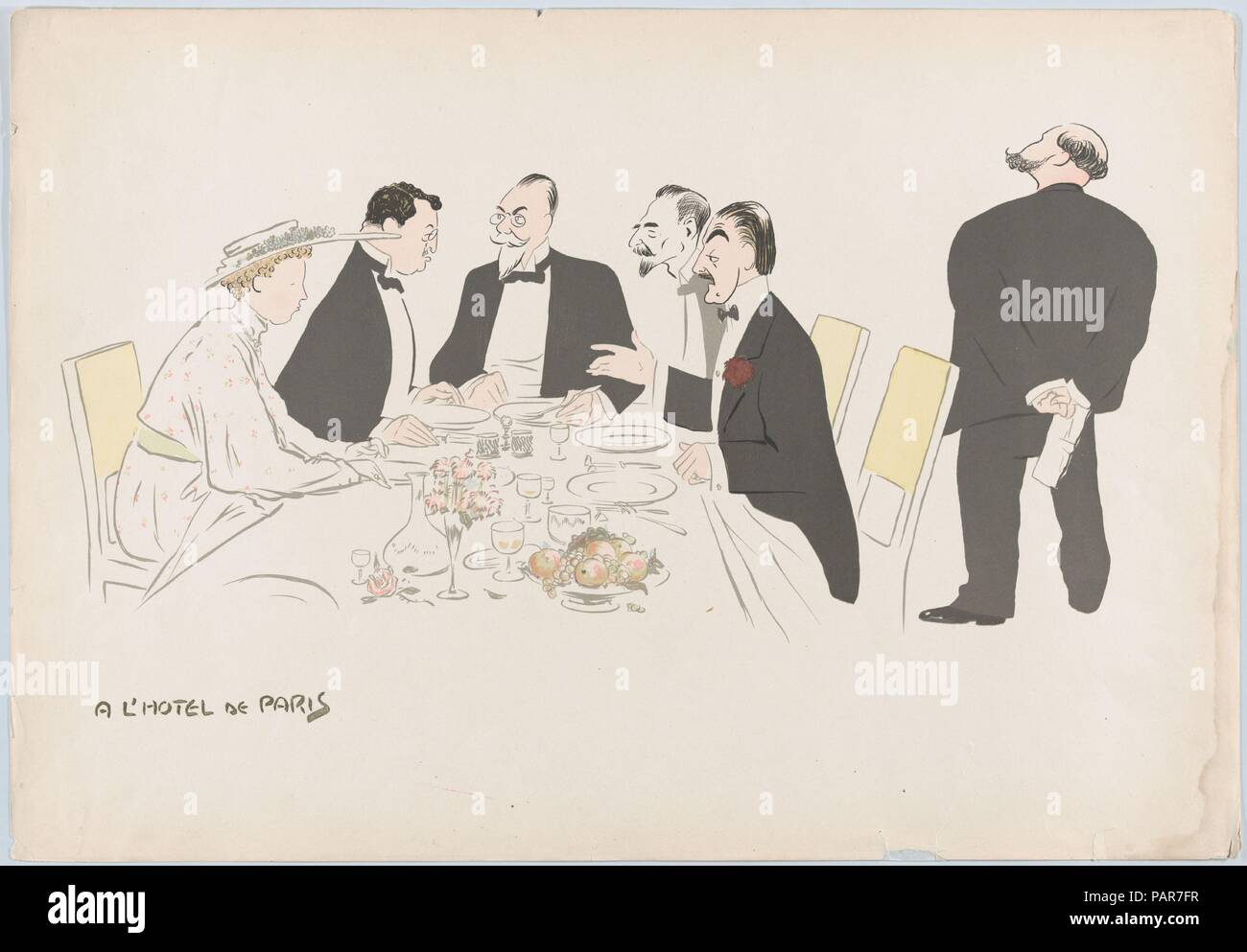 A L'Hotel de Paris (gentleman with dark red carnation), from Monte ...