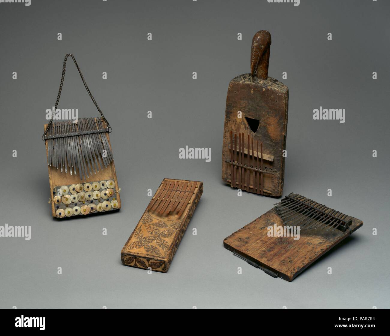 Mbira. Culture: Nigerian. Dimensions: W. 3 1/2 × L. 12 1/4 in. (8.9 × ...