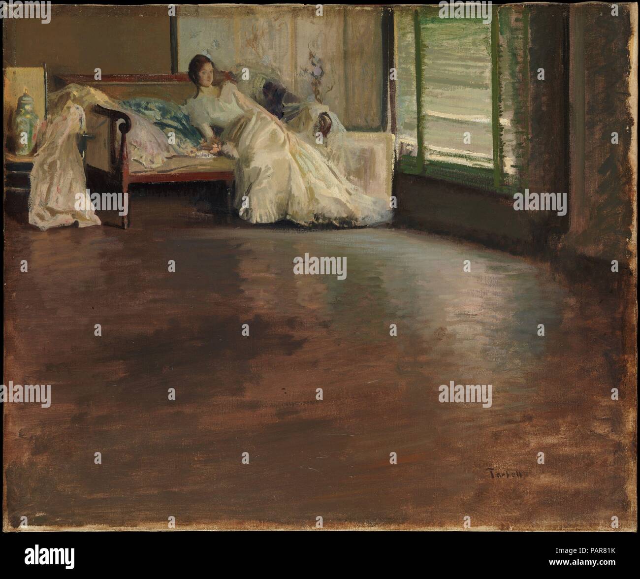 Across the Room. Artist: Edmund Charles Tarbell (1862-1938). Dimensions ...