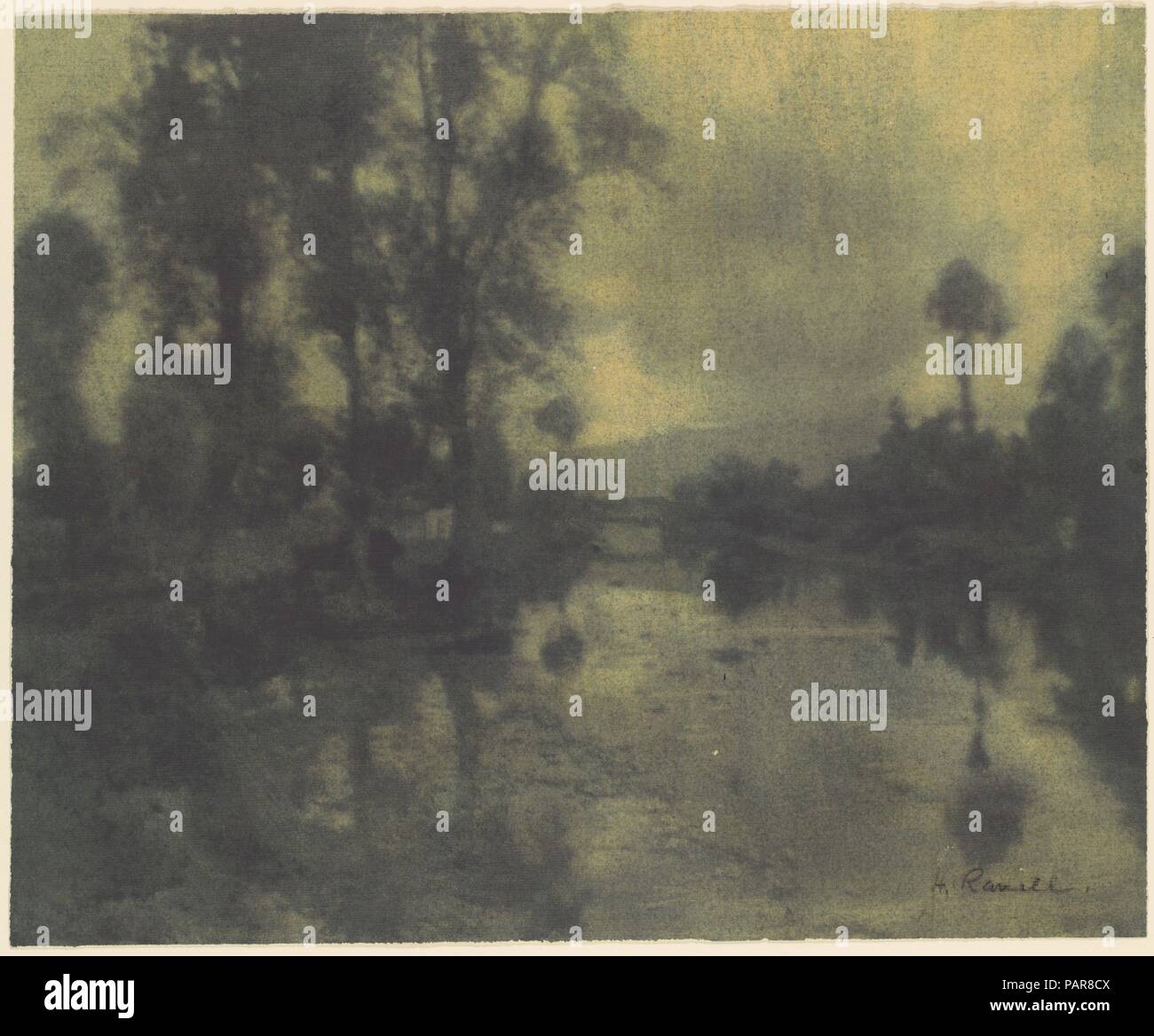 Water and Trees of the Viga Canal near Mexico City. Artist: Henry ...