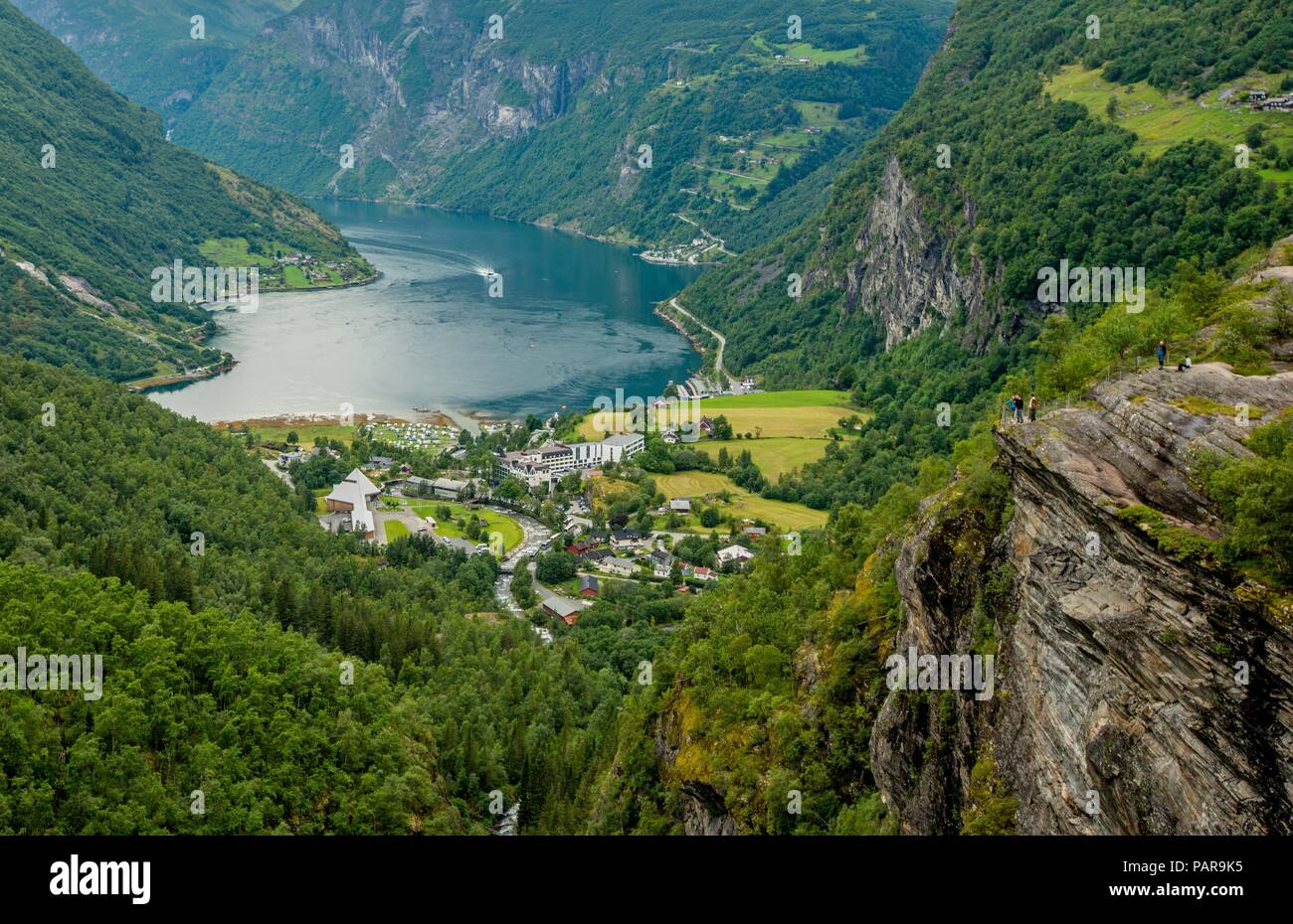 Scenic View Point in the Geiranger and Geirangerfjord, Norway, Europe ...
