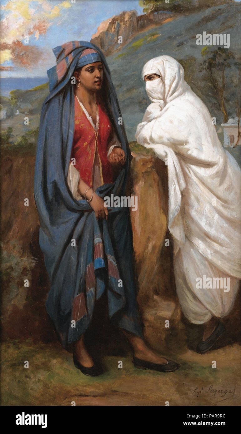 Lazerges Hippolyte - Femmes Conversant Stock Photo - Alamy