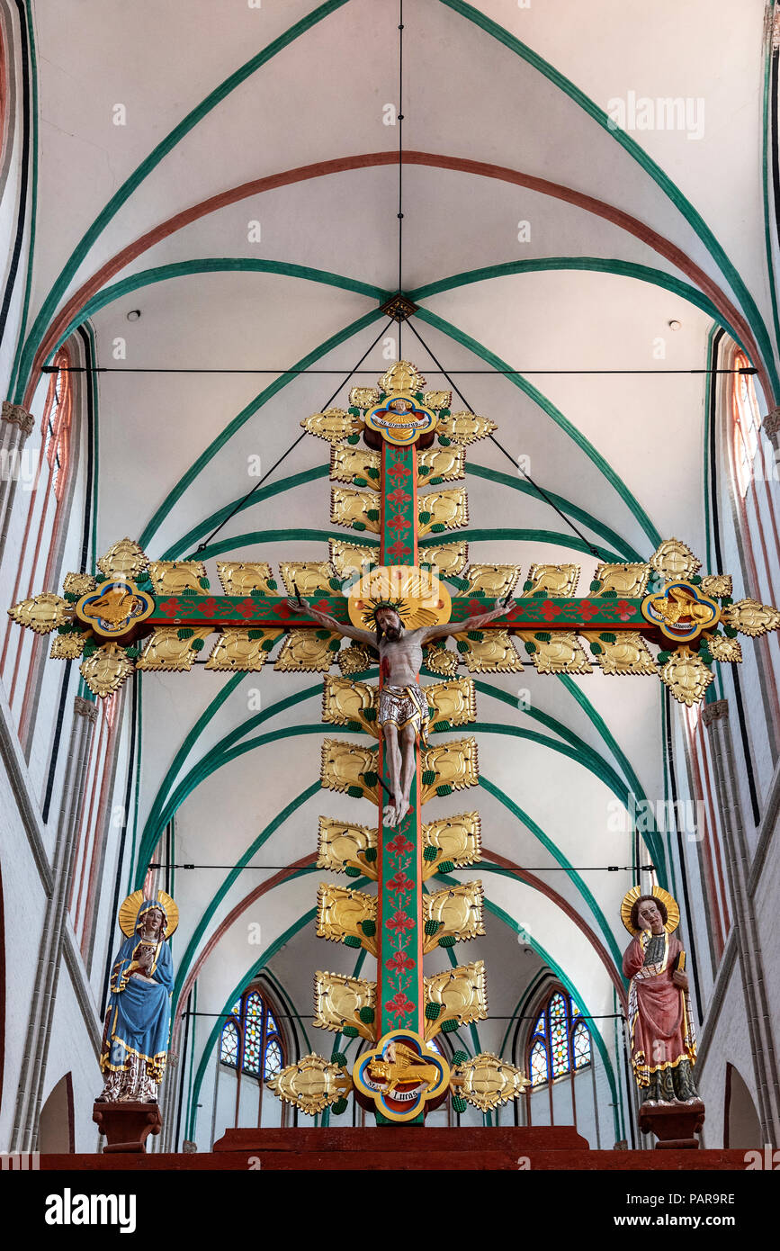 Crucifix, Triumphal Cross, Dom, Schwerin, Mecklenburg-Western Pomerania ...