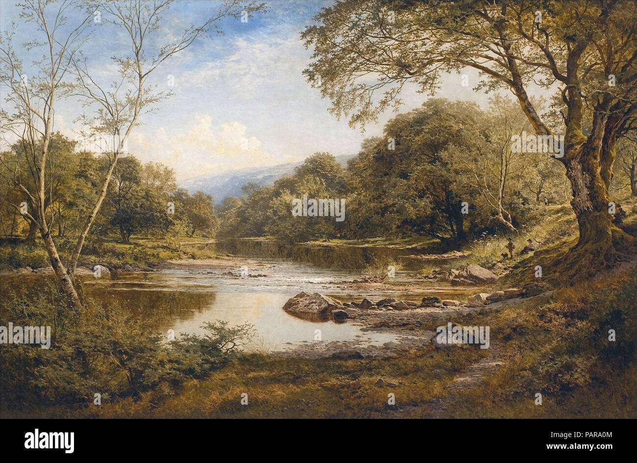 Leader Benjamin Williams - a Welsh Stream in Summertime Stock Photo - Alamy