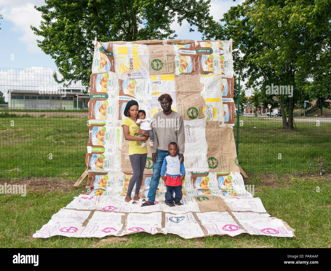 Italy, Cozzo, fleeing families Stock Photo - Alamy