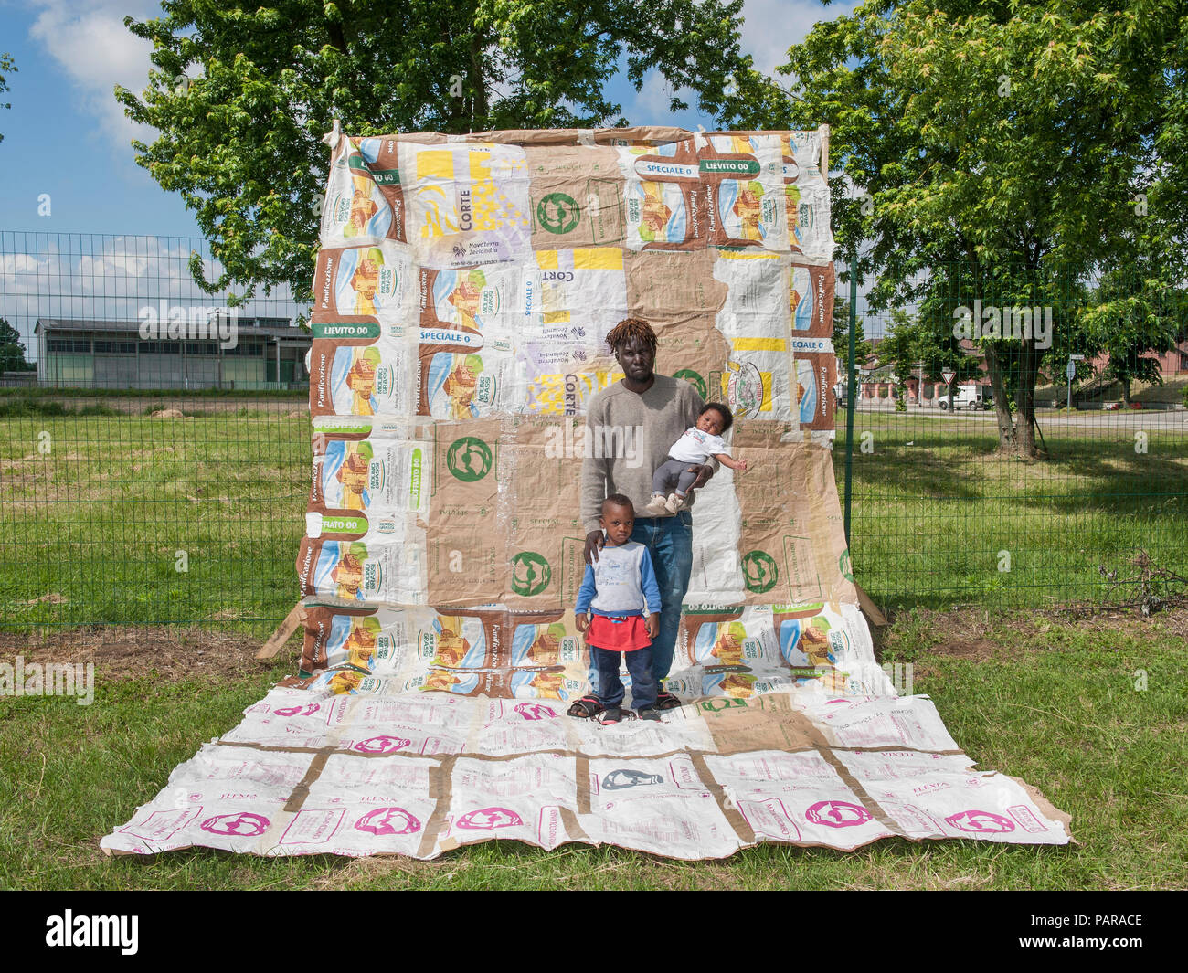 Italy, Cozzo, fleeing families Stock Photo - Alamy