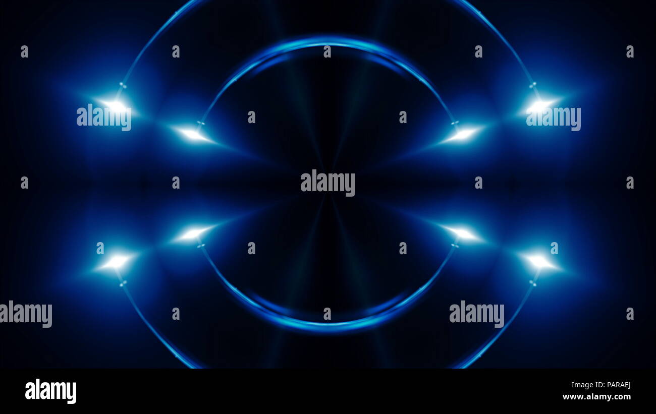 Abstract blue fractal lights, 3d render backdrop, computer generating background Stock Photo - Alamy