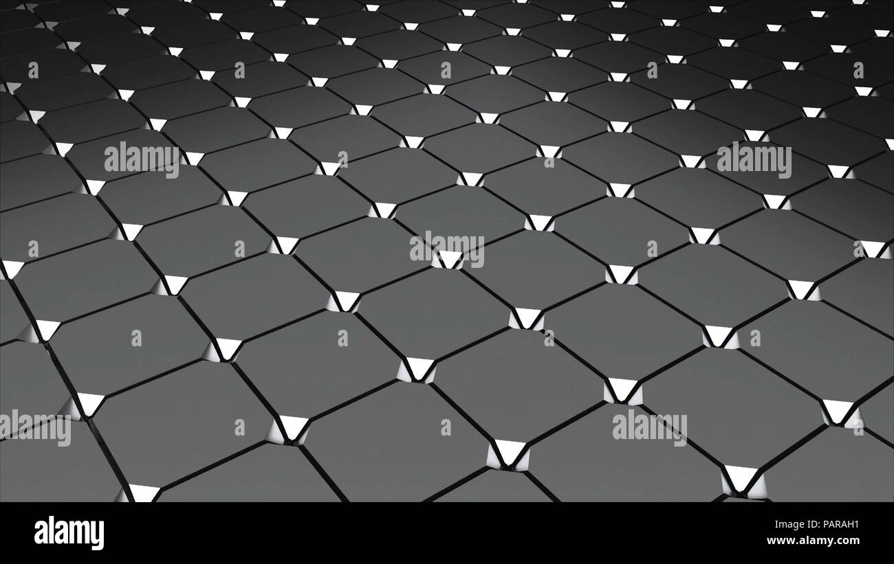 Metall floor with tiling, abstract 3d rendering, computer generating background Stock Photo - Alamy