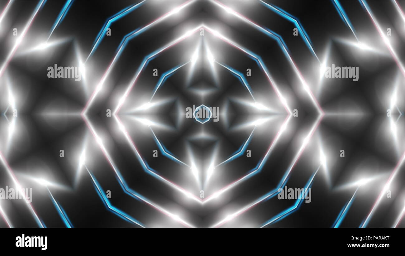 Abstract white fractal lights, 3d rendering backdrop, computer generating background Stock Photo ...