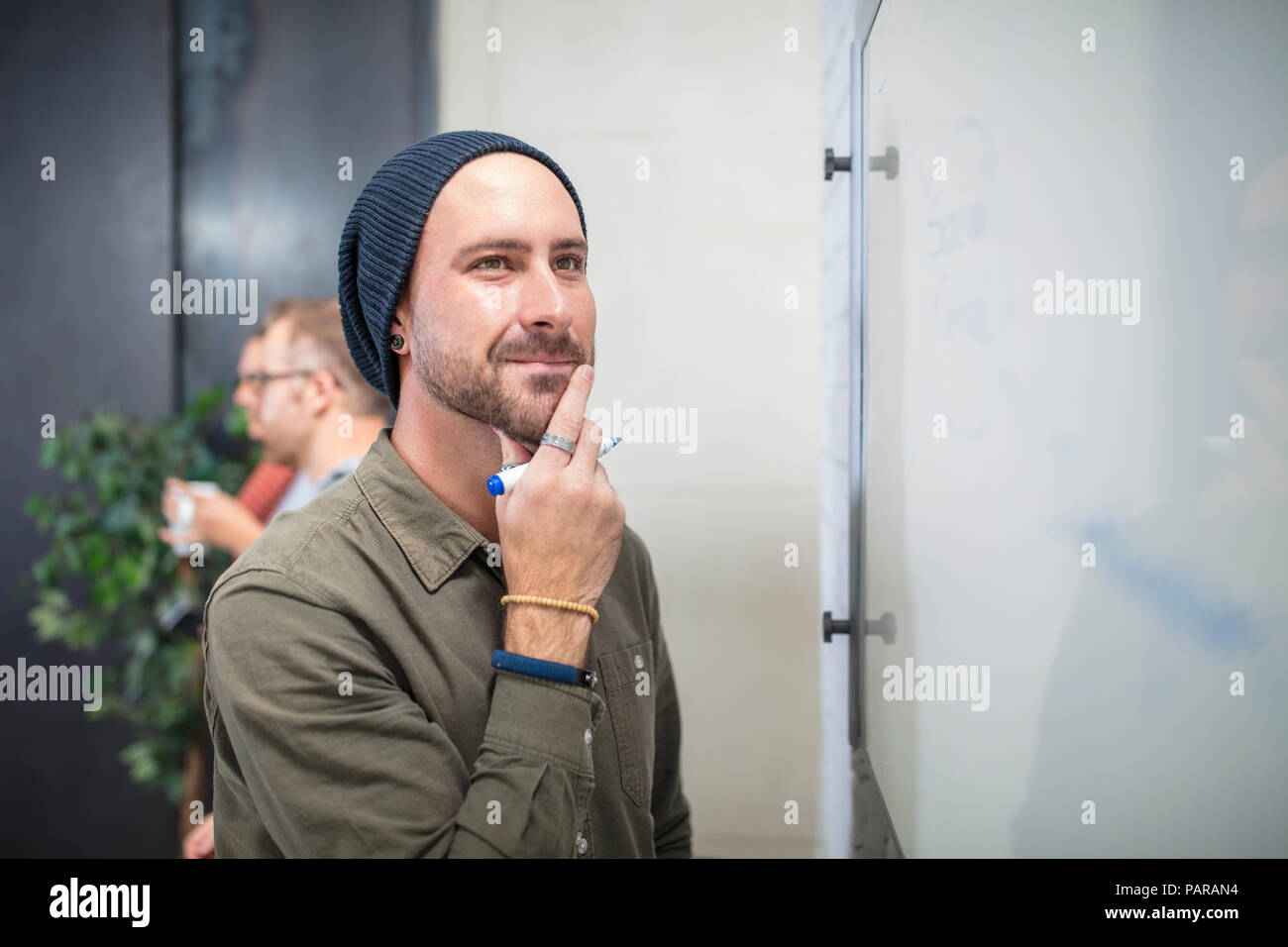 Person thinking whiteboard hi-res stock photography and images - Alamy