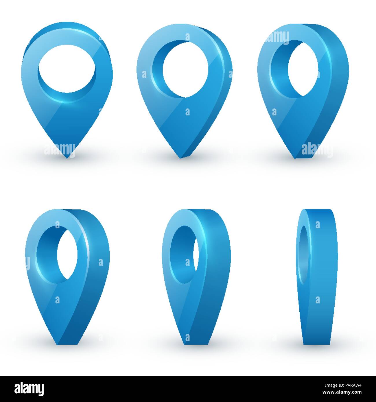 Map pointers vector set Stock Vector Image & Art - Alamy