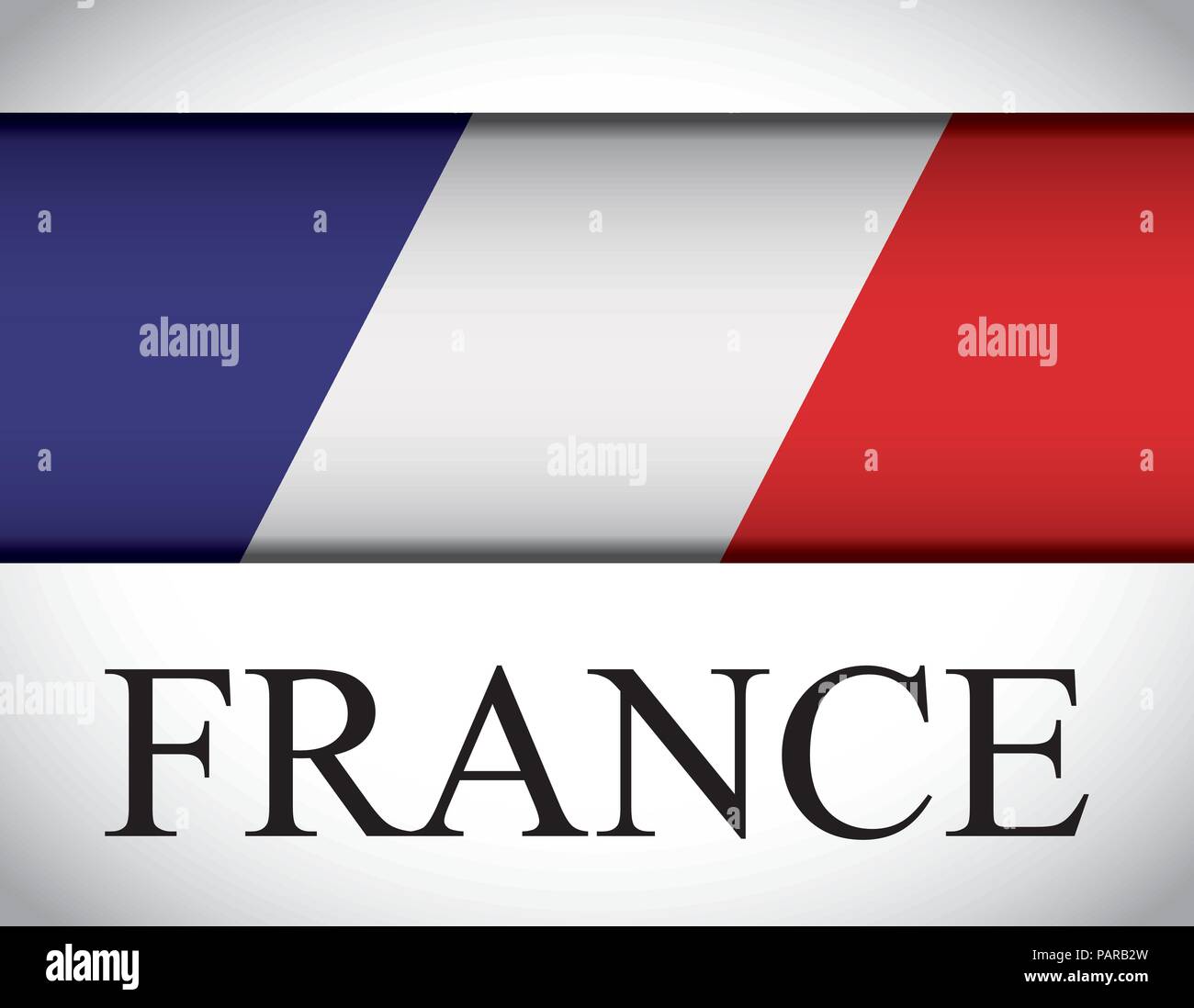 france flag over white background, colorful design. vector illustration ...