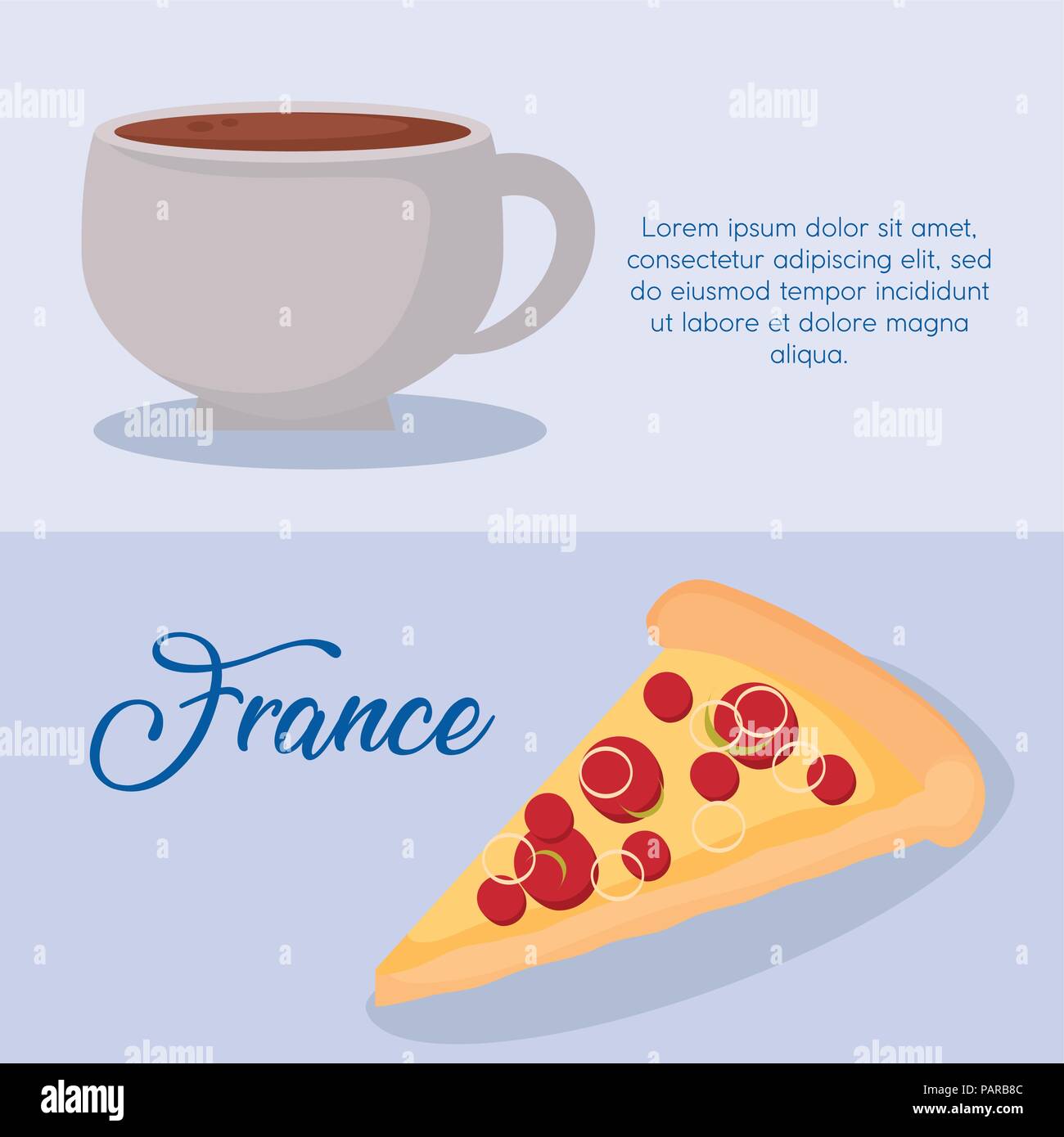 infographic of france culture and food over blue background, colorful ...