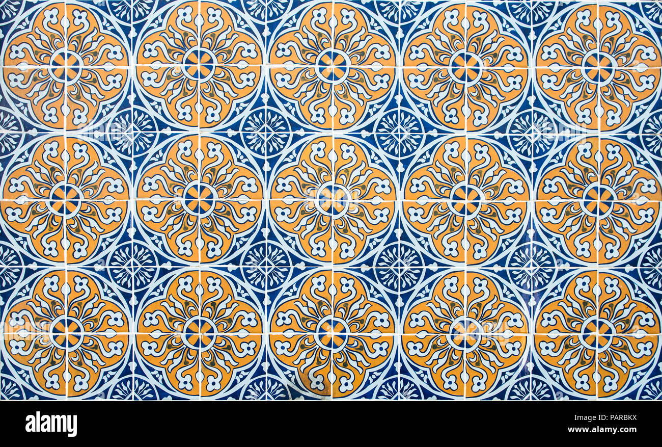 Vintage azulejos, traditional Portuguese tiles Stock Photo - Alamy