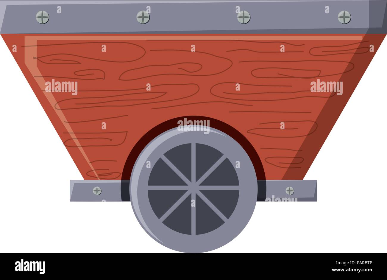 mine cart icon over white background, vector illustration Stock Vector ...