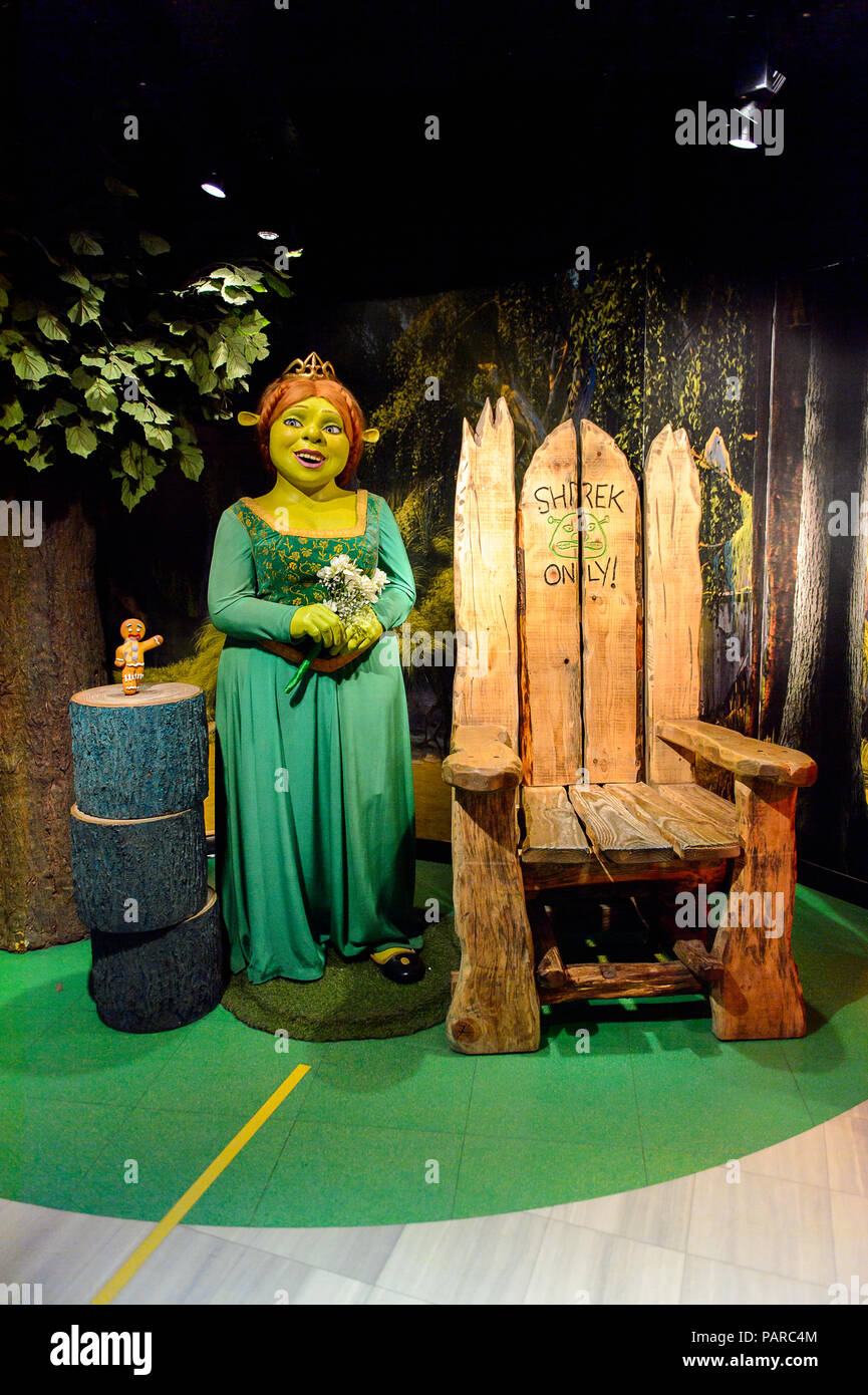 AMSTERDAM, NETHERLANDS - OCT 26, 2016: Fiona from the Shrek movie ...