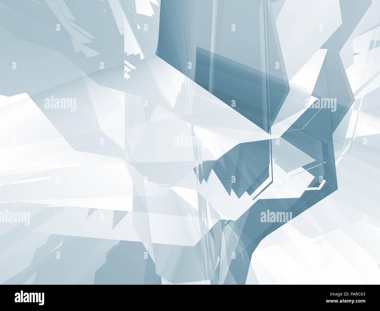 Abstract digital background, blue and white polygons, minimalist ...