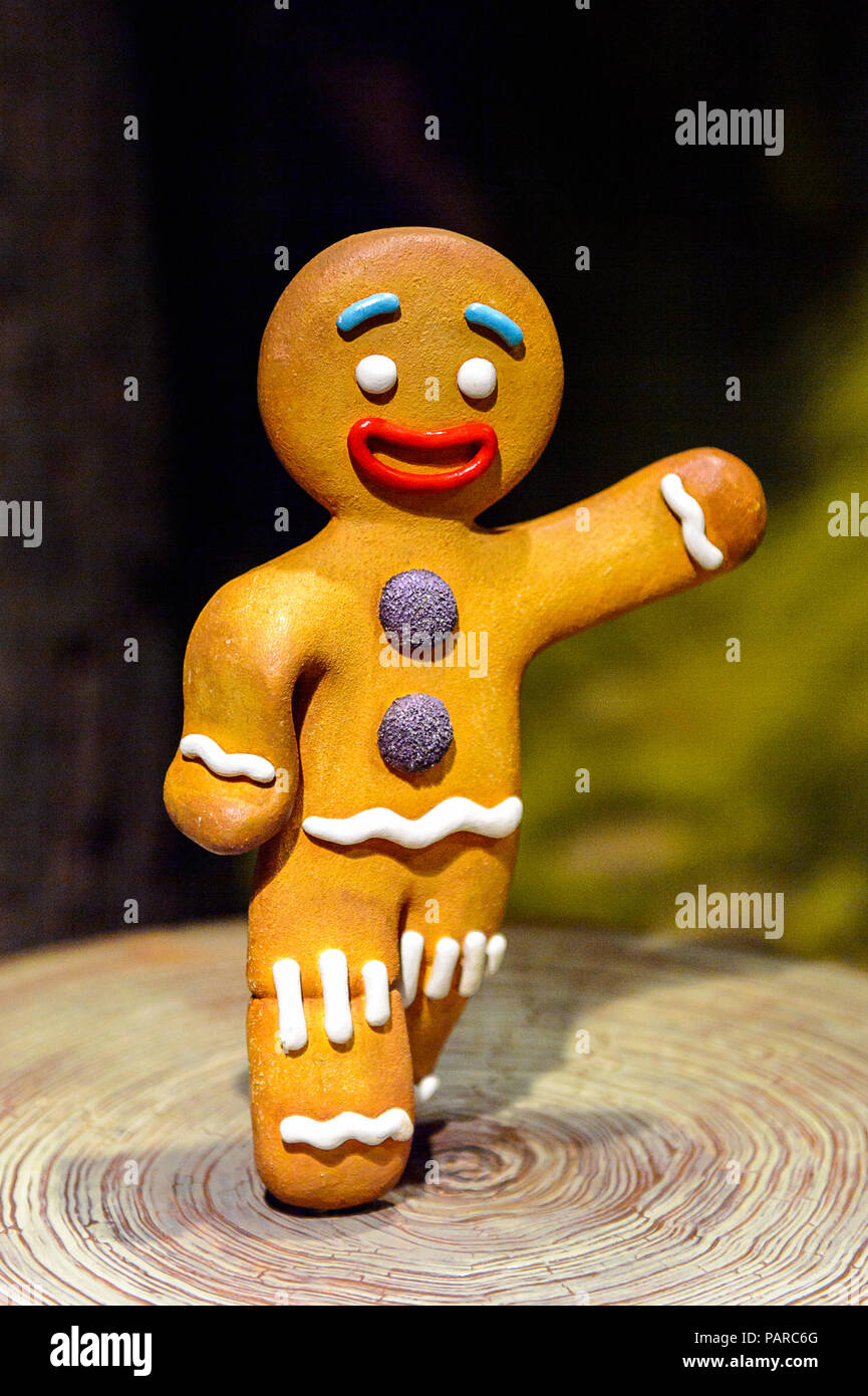 AMSTERDAM, NETHERLANDS - OCT 26, 2016: Gingerbread man from Shrek movie ...