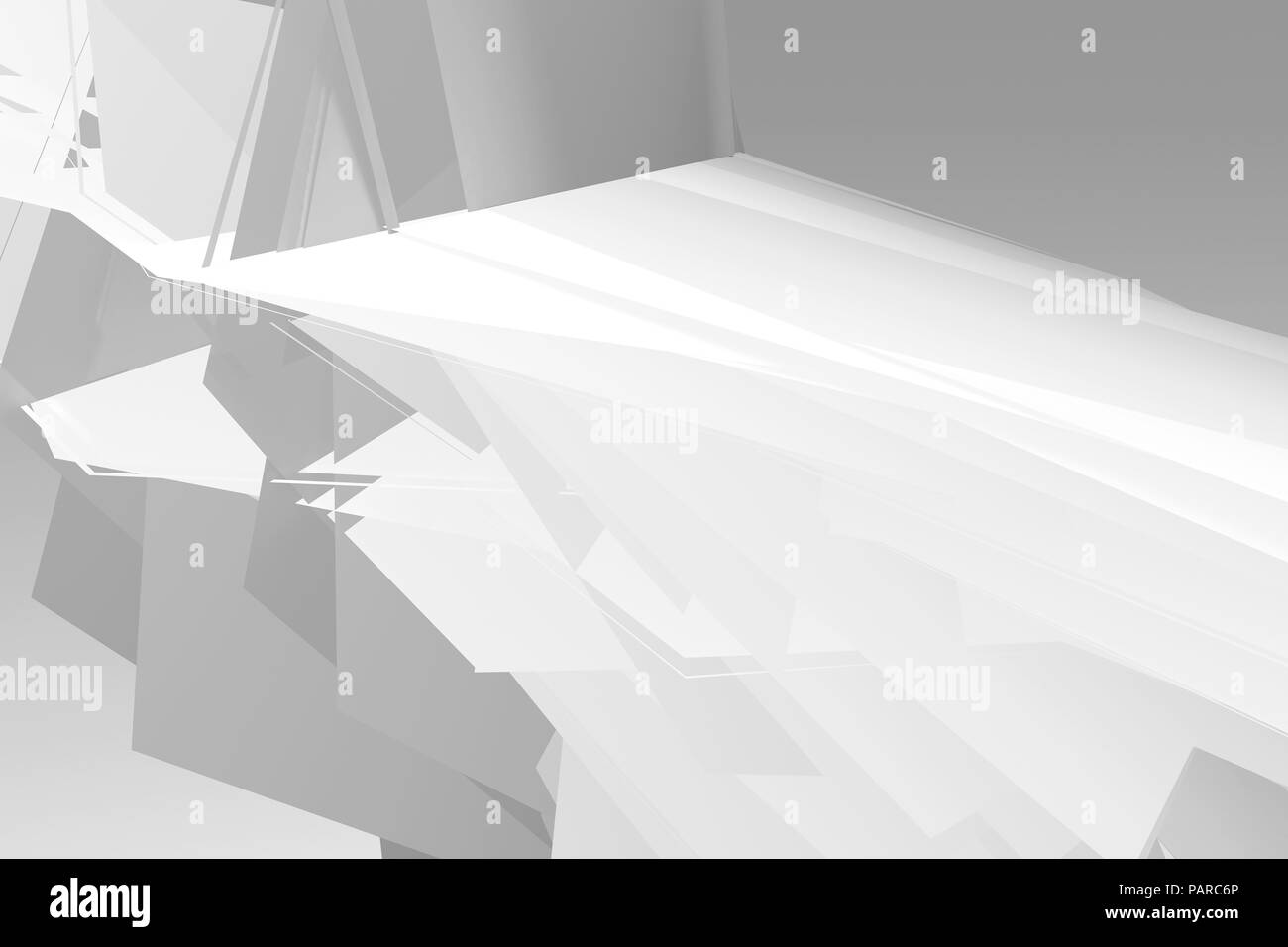 Abstract digital pattern, white polygonal background. Computer graphic ...