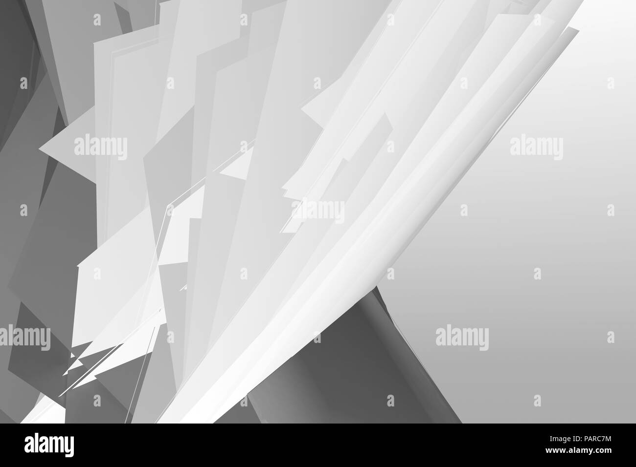 Abstract digital background, white polygonal pattern. Computer graphic ...