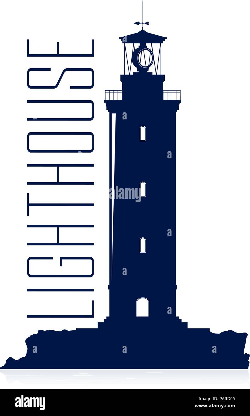 Vector lighthouse isolated on white Stock Vector Image & Art - Alamy