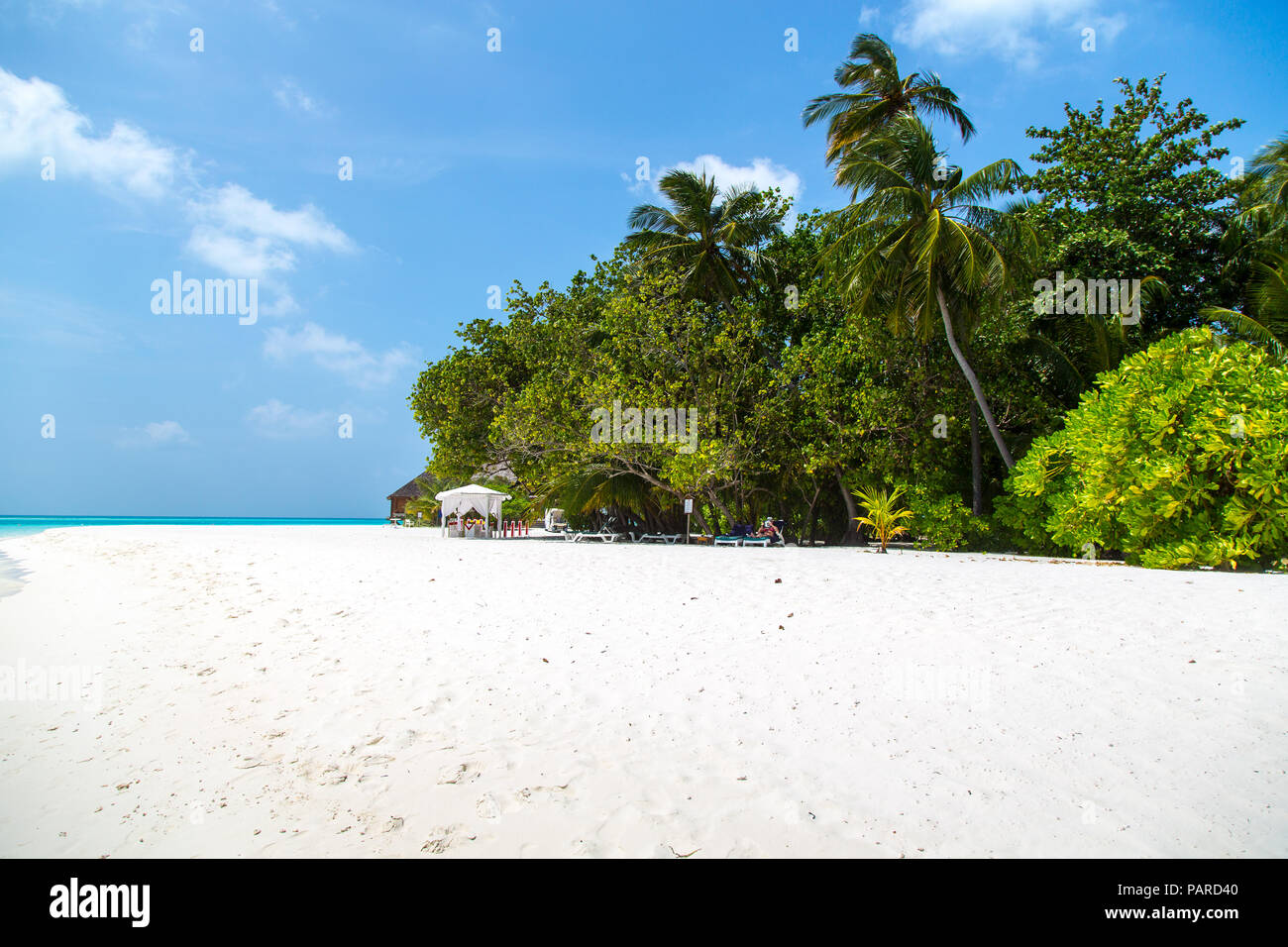 Maldives Beach Meeru Stock Photo - Alamy