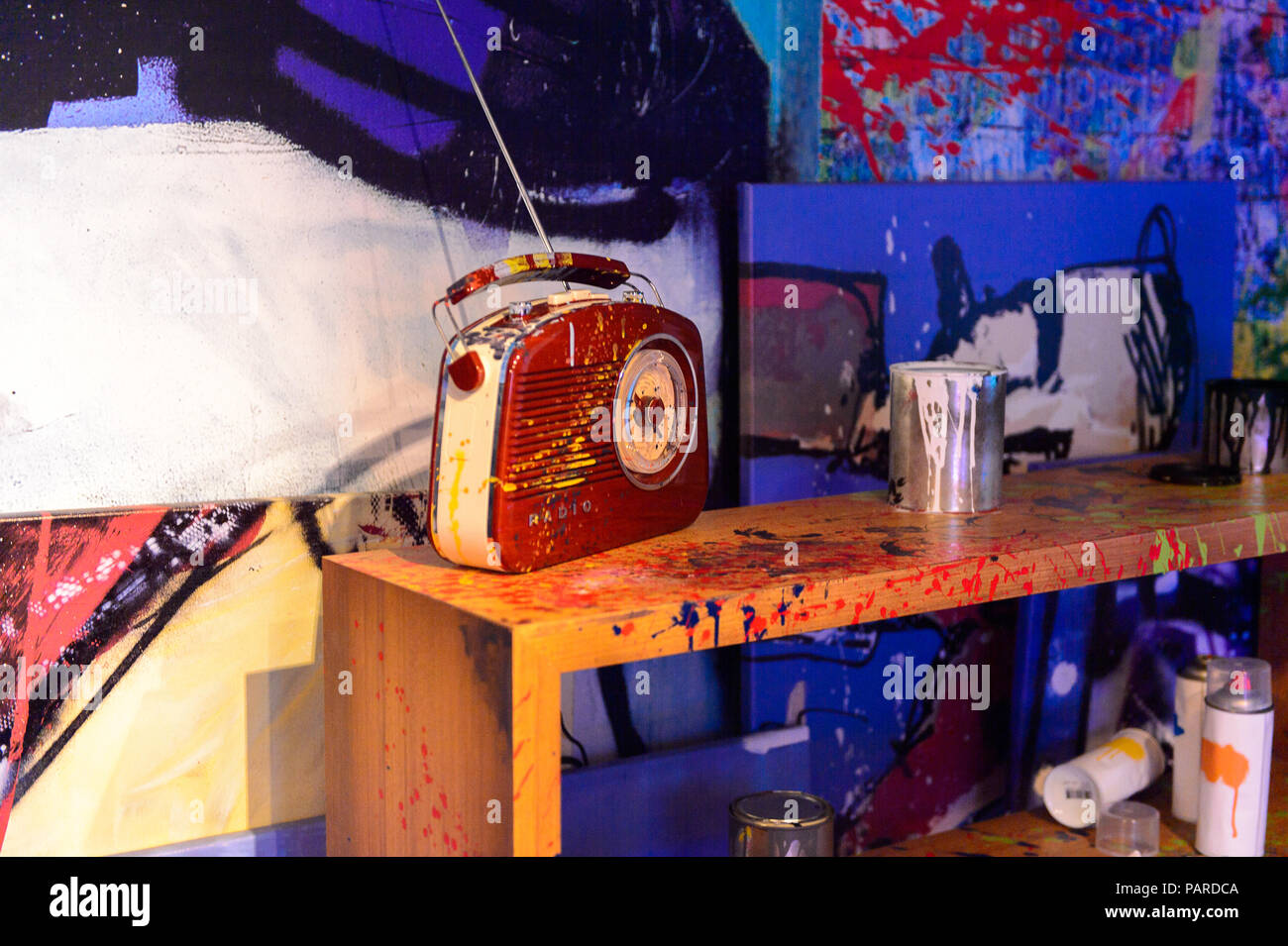 AMSTERDAM, NETHERLANDS - OCT 26, 2016: Herman Brood art, Madame ...