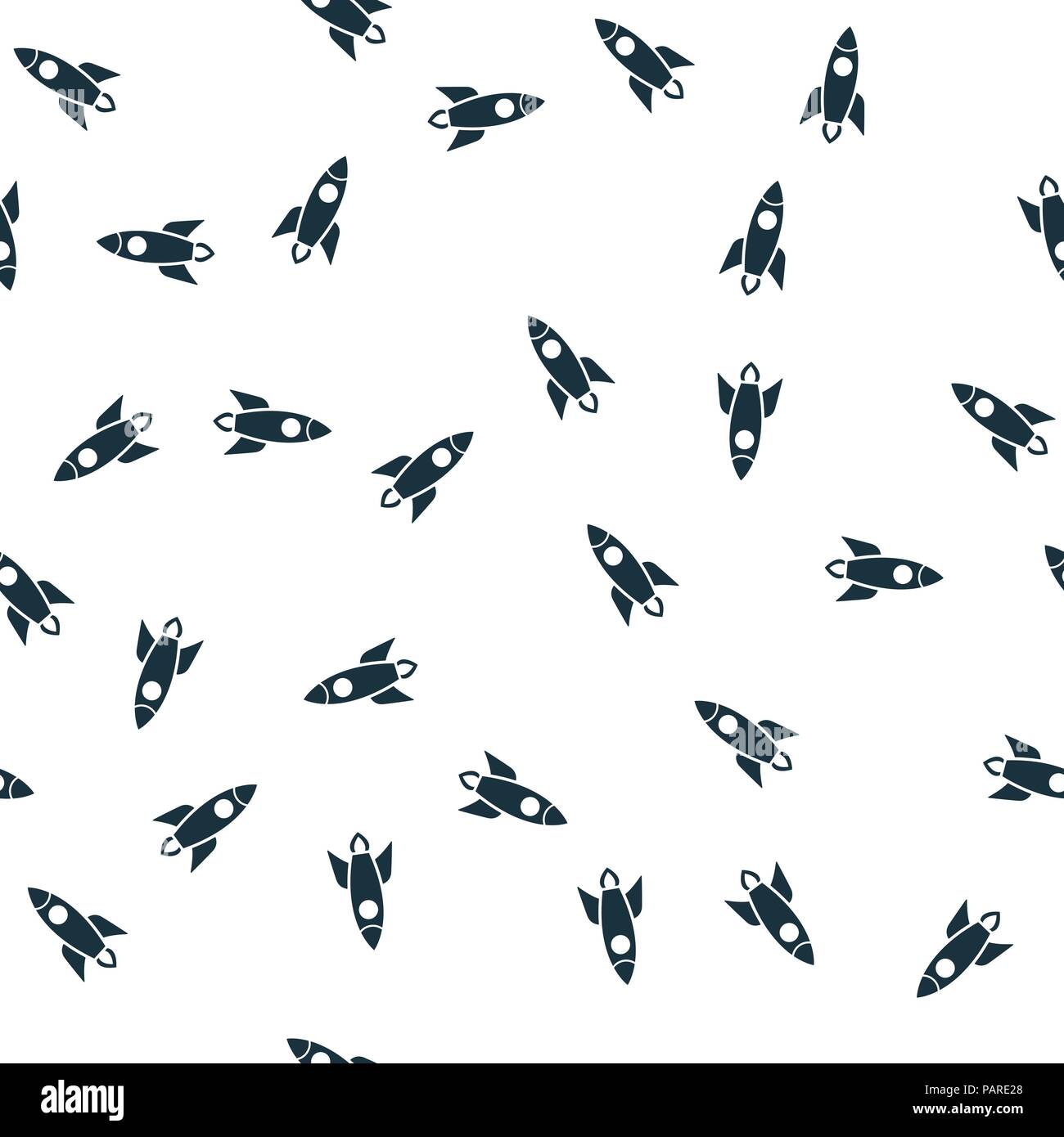 Seamless space pattern cartoon Cut Out Stock Images & Pictures - Alamy