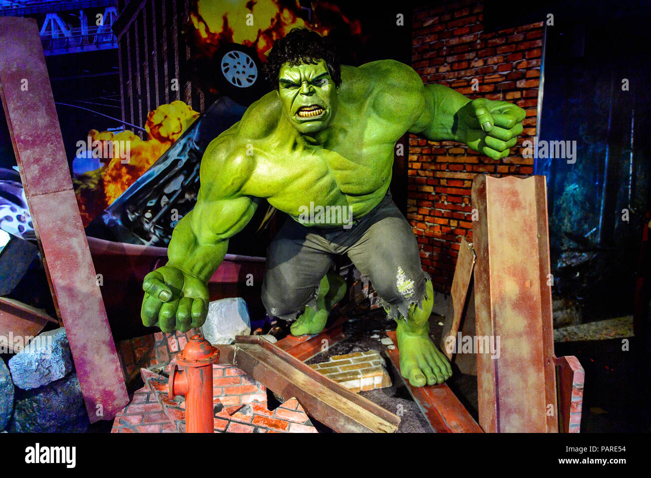 AMSTERDAM, NETHERLANDS - OCT 26, 2016: Hulk, Bruce Benner, Marvel ...