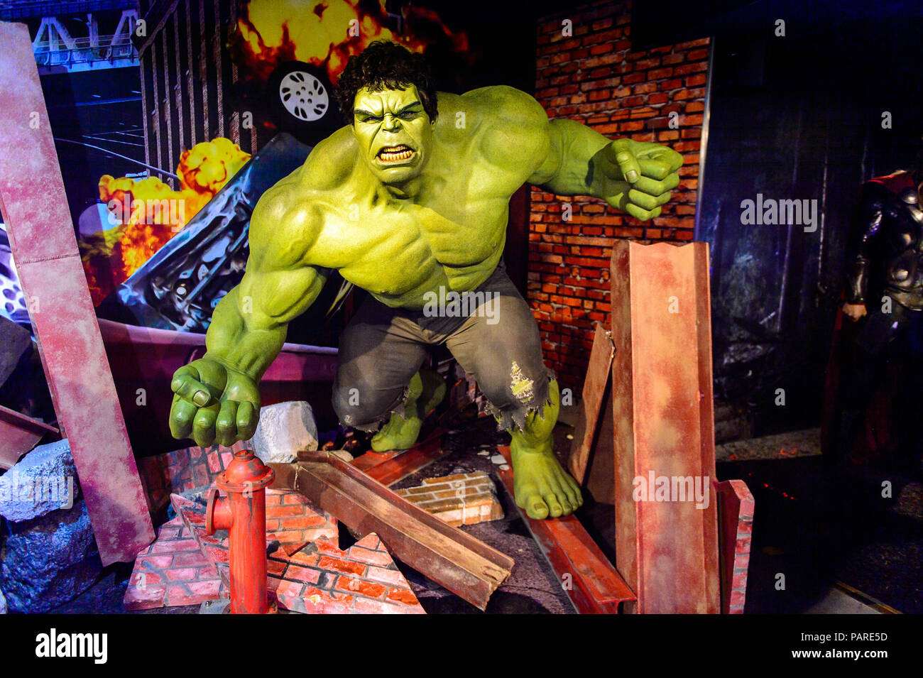 AMSTERDAM, NETHERLANDS - OCT 26, 2016: Hulk, Bruce Benner, Marvel ...