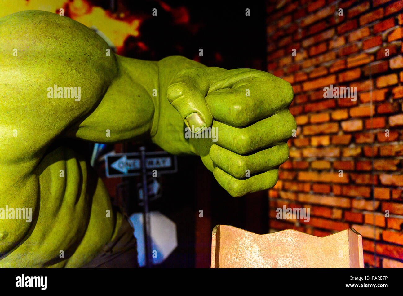 AMSTERDAM, NETHERLANDS - OCT 26, 2016: Hulk, Bruce Benner, Marvel ...