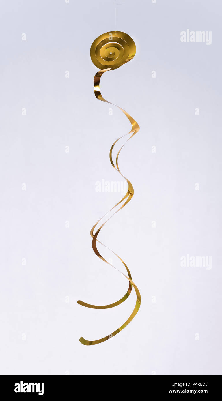 Birthday ornament decoration, parti golden rope Stock Photo - Alamy