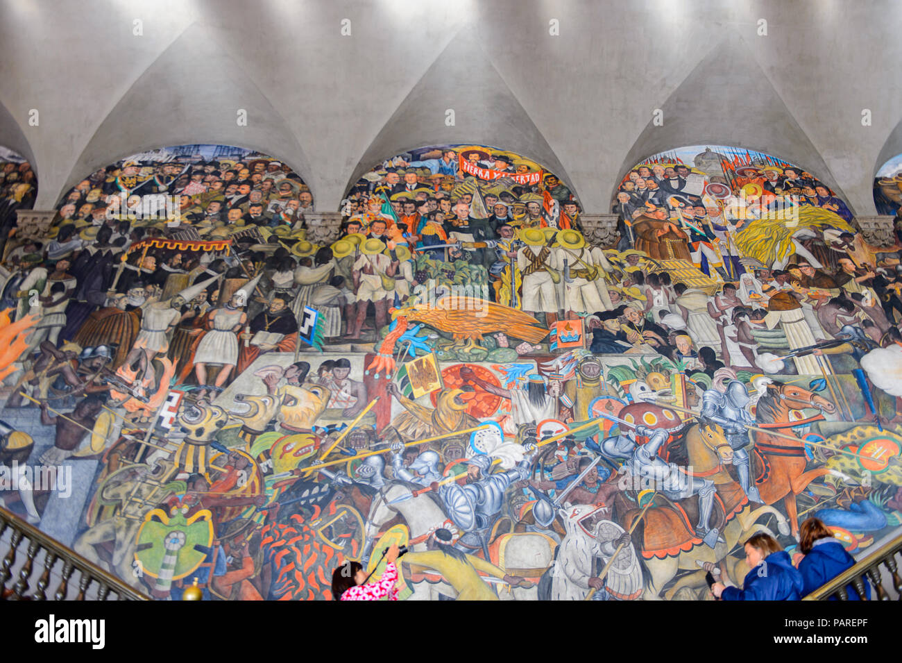 MEXICO CITY, MEX - OCT 27, 2016: Diego Rivera mural, National Palace ...