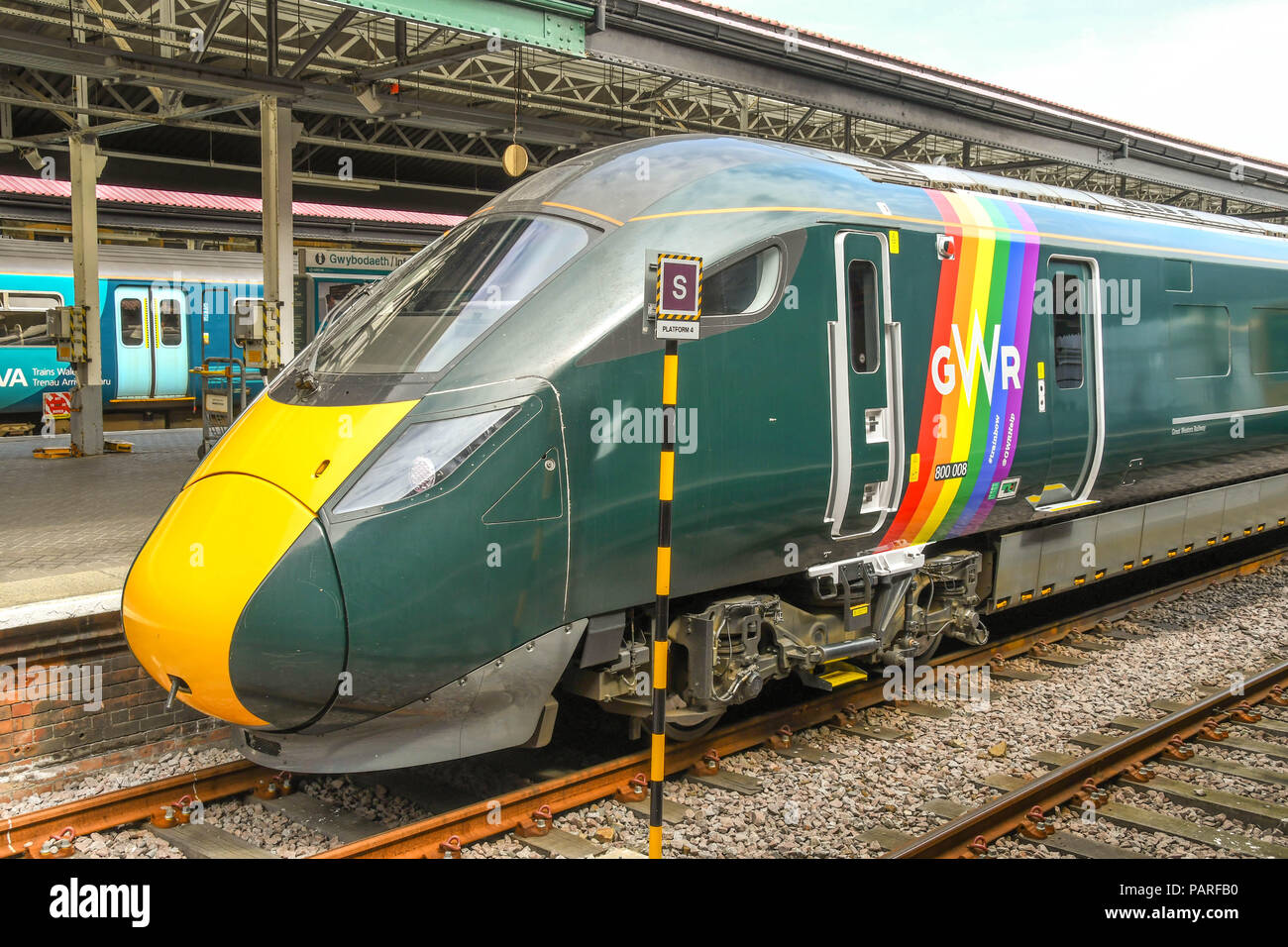 New inter city train operated by Great Western Railway in Swansea ...