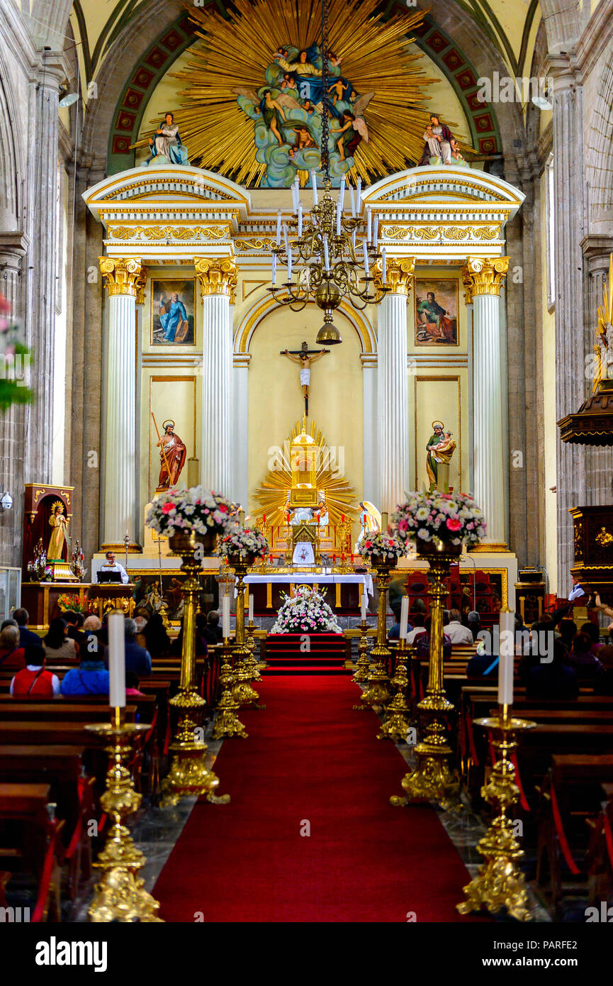MEXICO CITY, MEXICO - OCT 27, 2016: Interior of the Metropolitan ...
