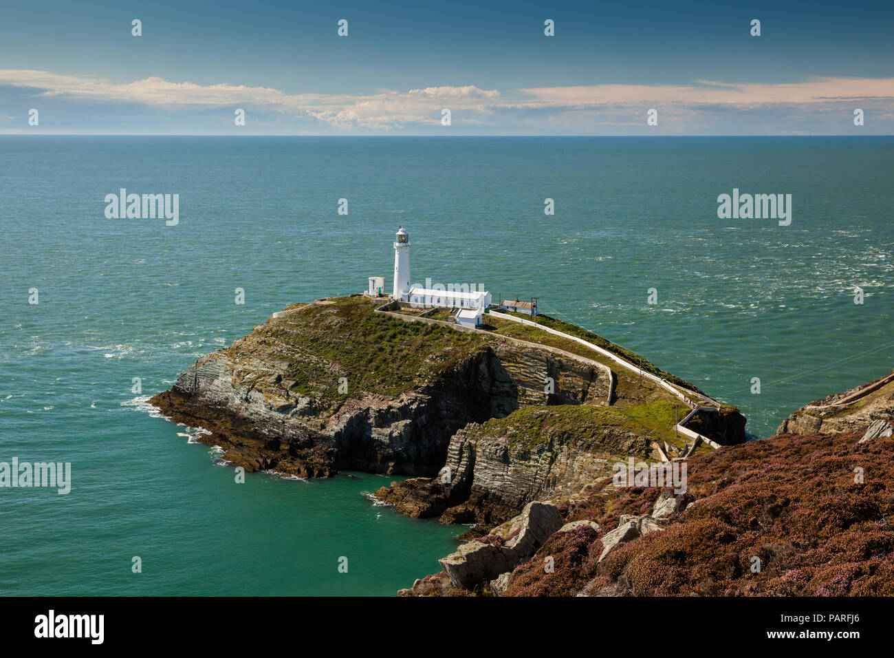 Lighthouse at the South Stack Stock Photo - Alamy