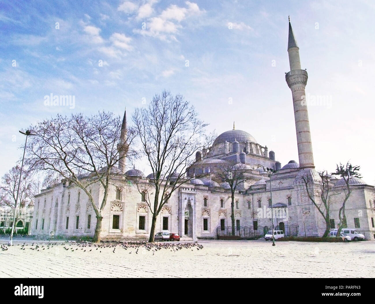 View of Bayezid Square and Bayezid II Mosque in istanbul, Turkey Stock Photo - Alamy