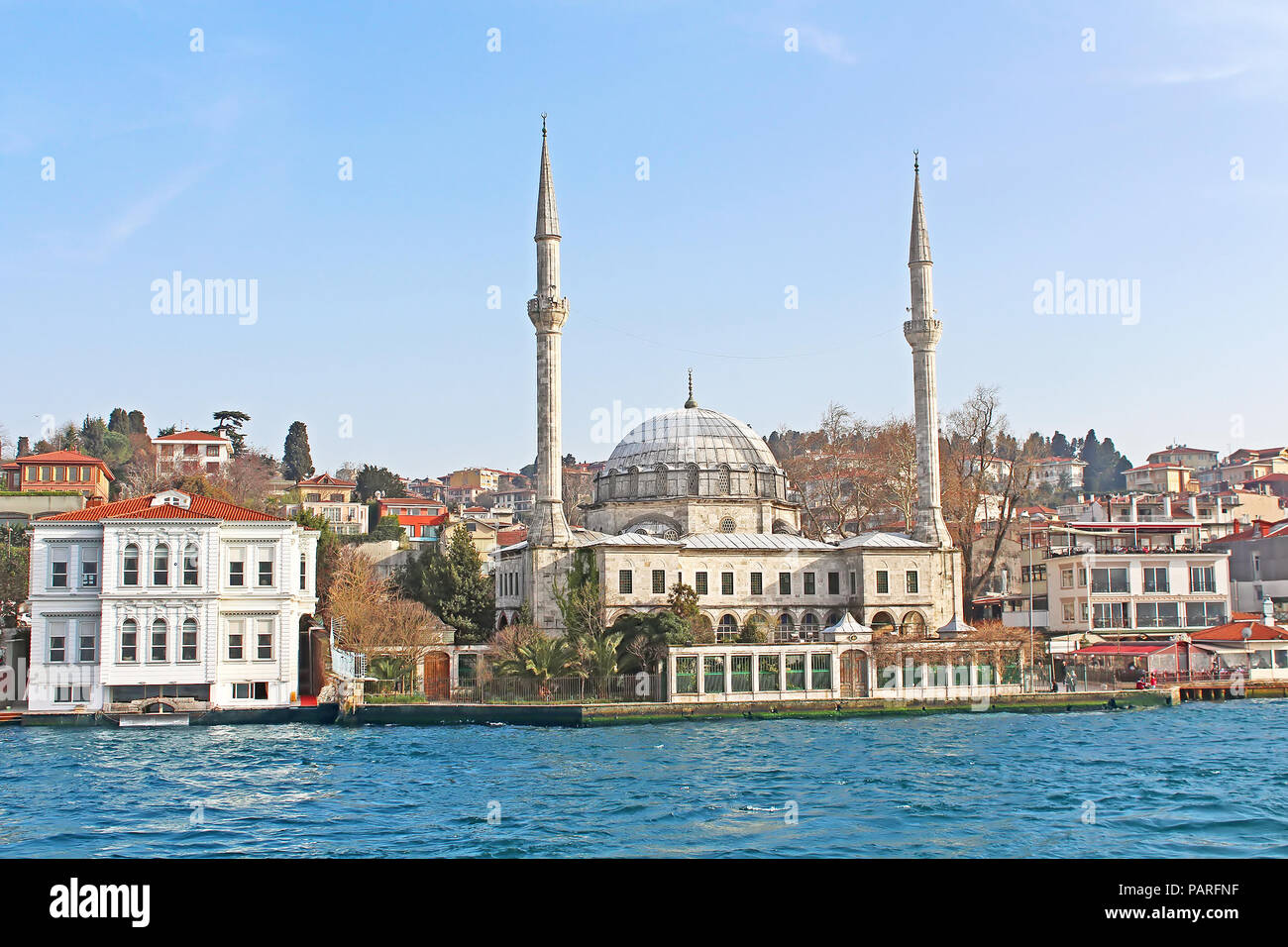 Beylerbeyi Mosque or Hamidi Evvel Mosque in Istanbul, Turkey Stock ...