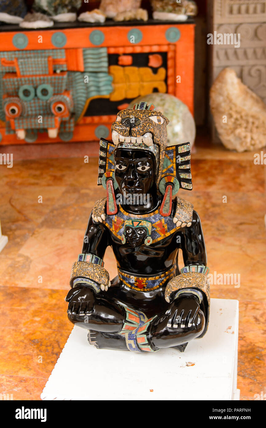 MEXICO CITY, MEX - OCT 27, 2016: Interior of a Souvenir shop with the ...