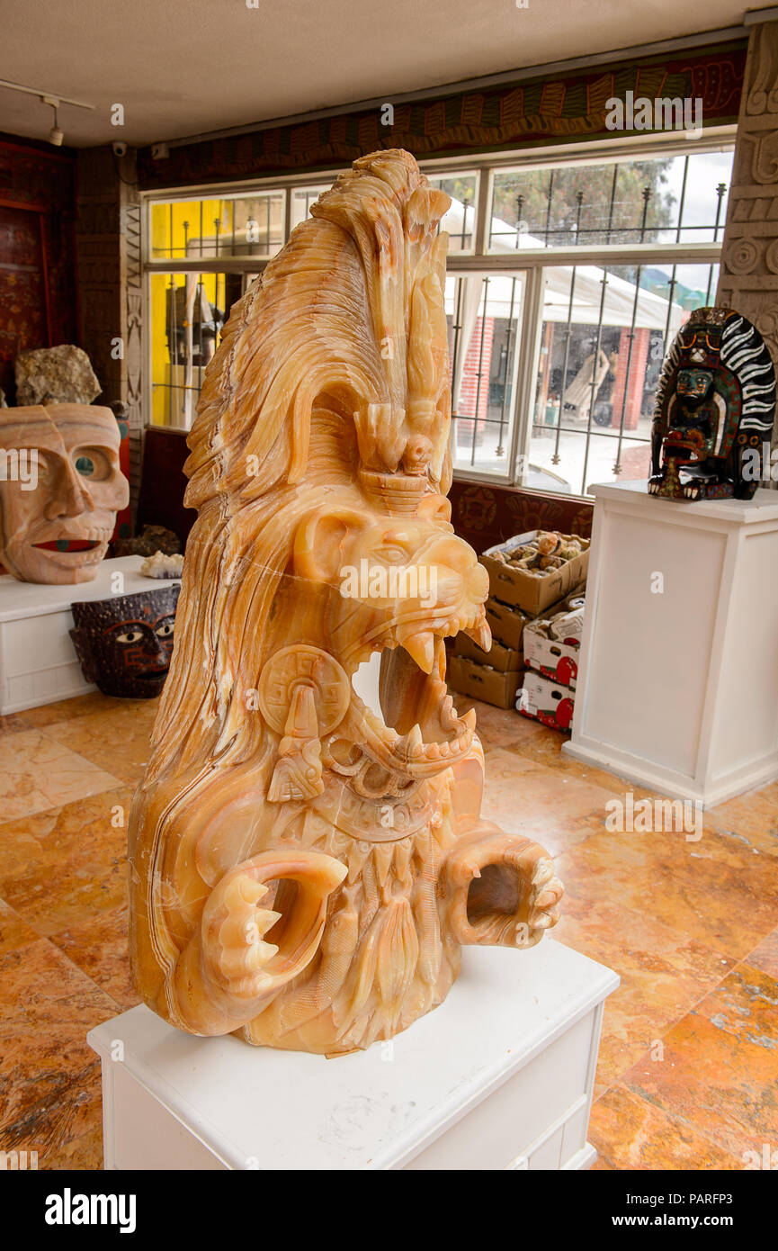 MEXICO CITY, MEX - OCT 27, 2016: Interior of a Souvenir shop with the ...