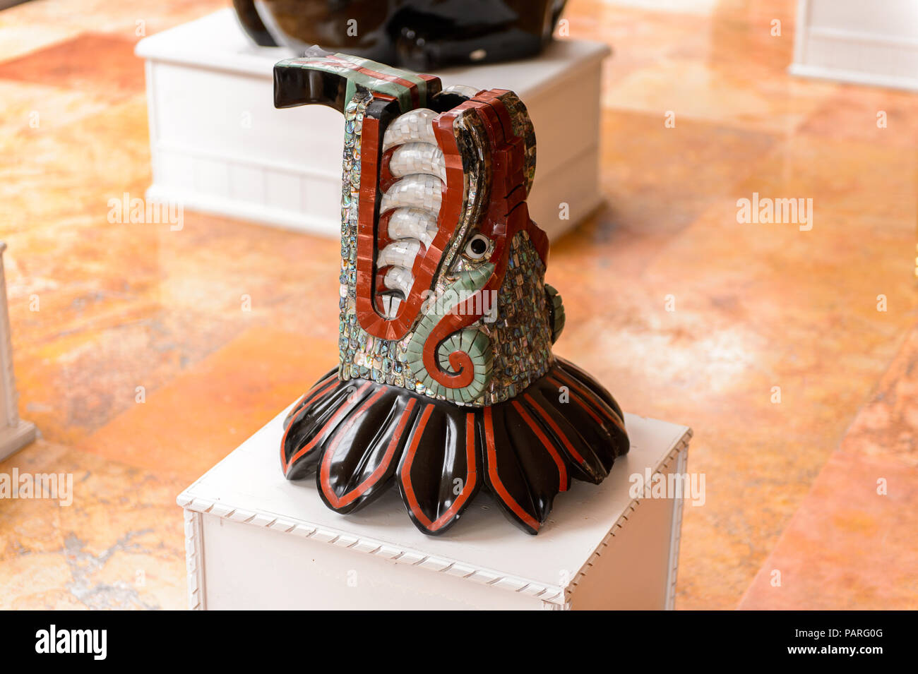MEXICO CITY, MEX - OCT 27, 2016: Interior of a Souvenir shop with the ...