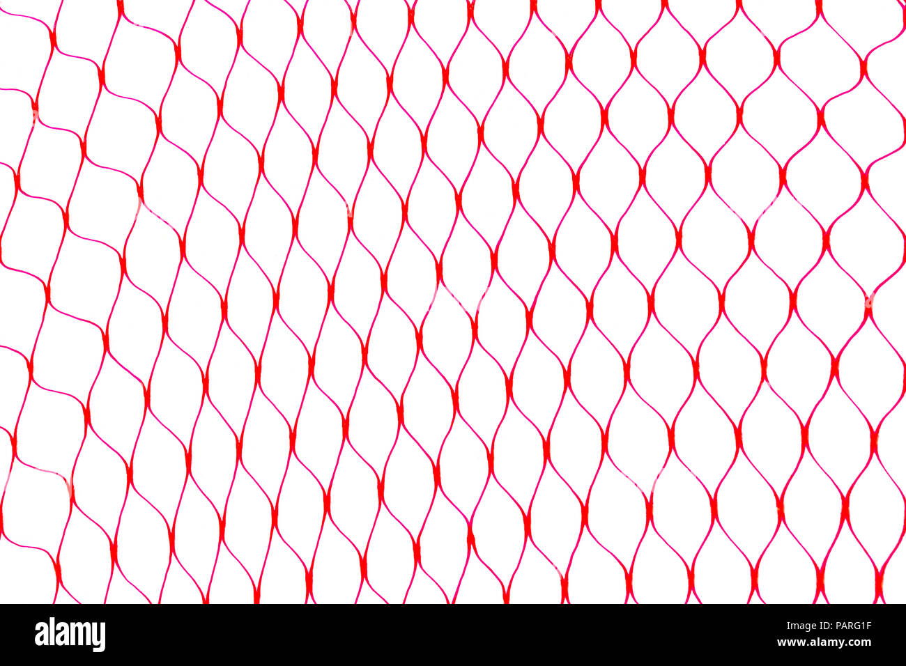 Red hexagon shape net on the white background surface Stock Photo - Alamy