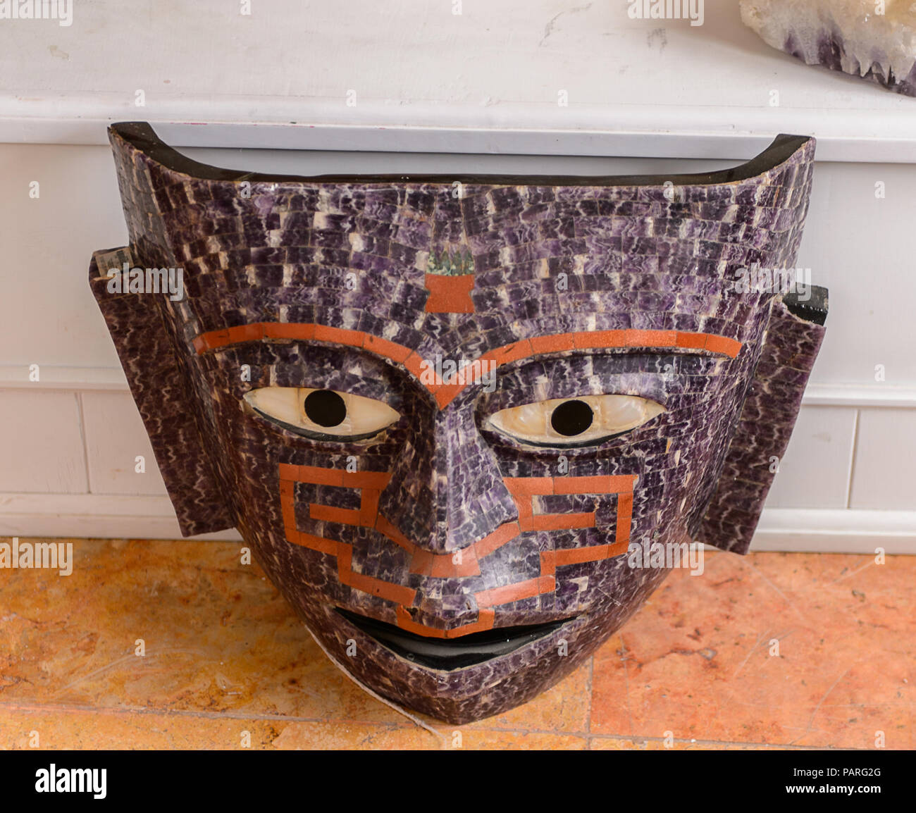 MEXICO CITY, MEX - OCT 27, 2016: Interior of a Souvenir shop with the ...