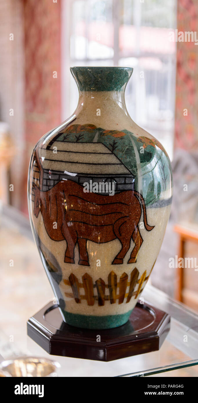 MEXICO CITY, MEX - OCT 27, 2016: Interior of a Souvenir shop with the ...