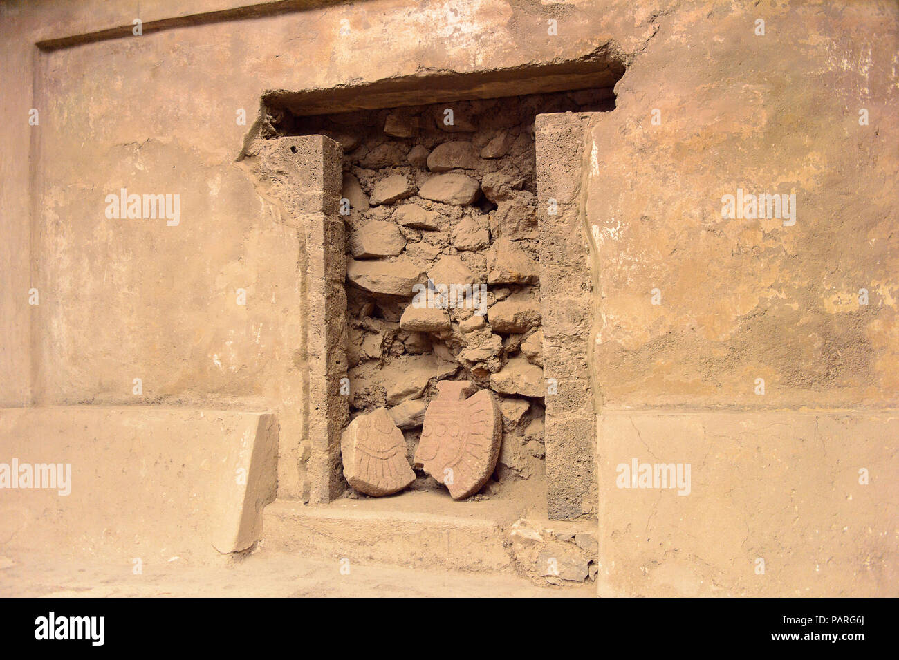 TEOTIUCAN, MEXICO - OCT 27, 2016: Interior of the formations of ...