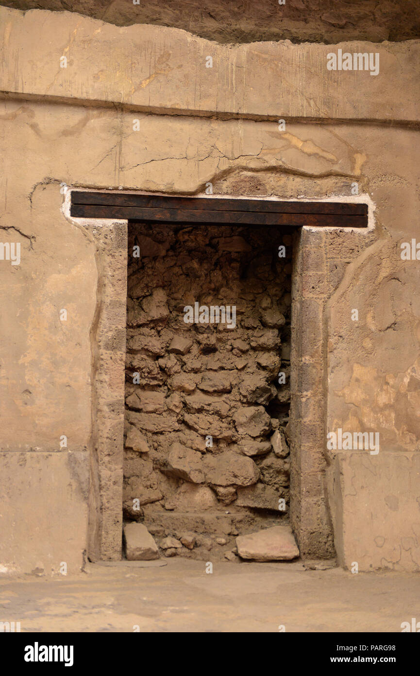 TEOTIUCAN, MEXICO - OCT 27, 2016: Interior of the formations of ...