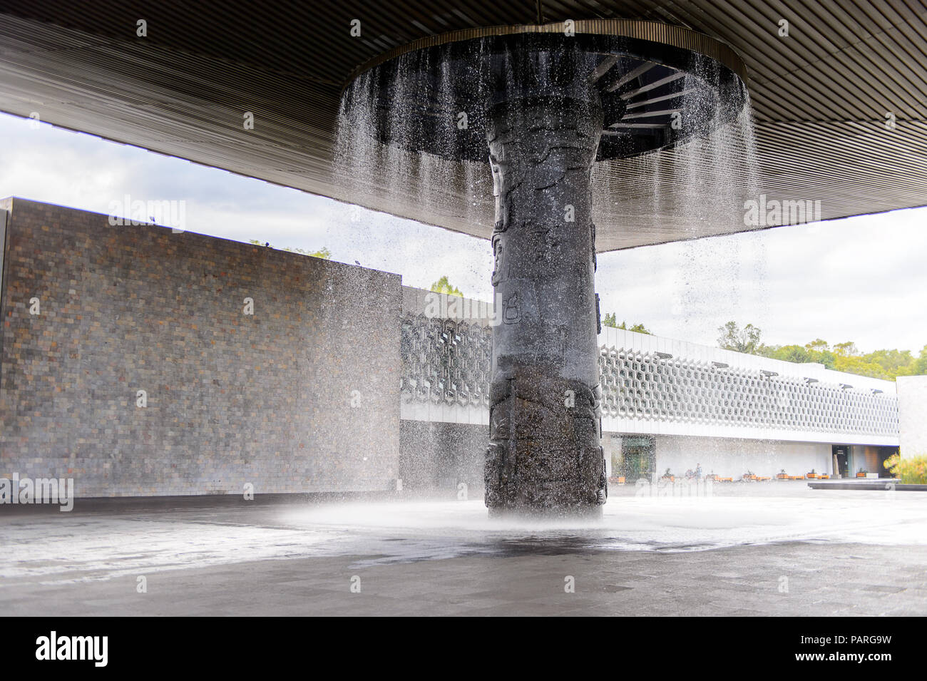 MEXICO CITY, MEX - OCT 27, 2016: Waterfall of the National Museum of ...