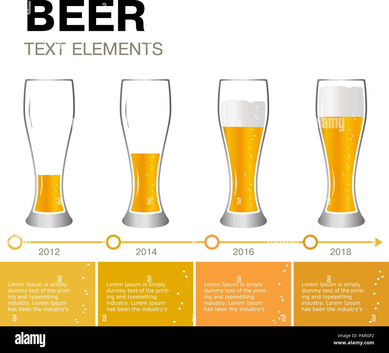 Beer Infographic. timeline of achievements Stock Vector Image & Art - Alamy